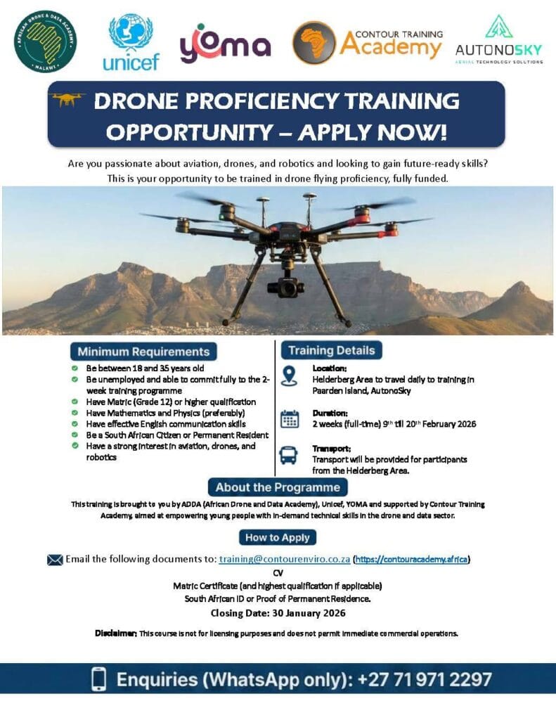 Drone Proficiency Training - FULLY FUNDED: South Africa - Geomatics Central